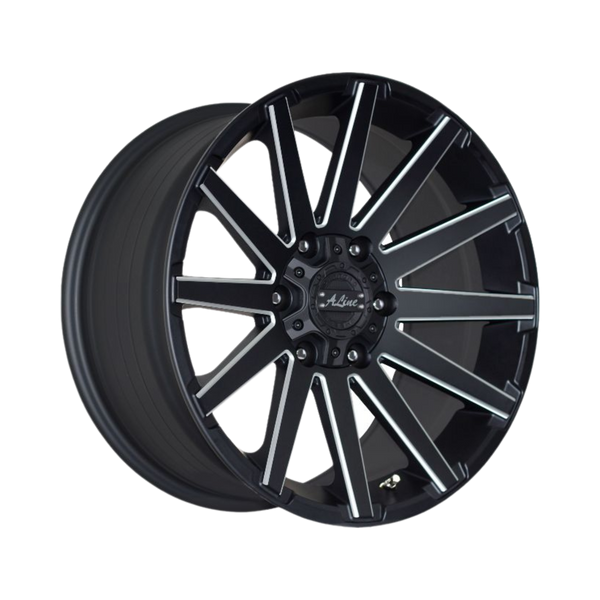 ALINE OUTBACK 4X4 - DARE SATIN BLK MILLED – GP Tyres & Mags