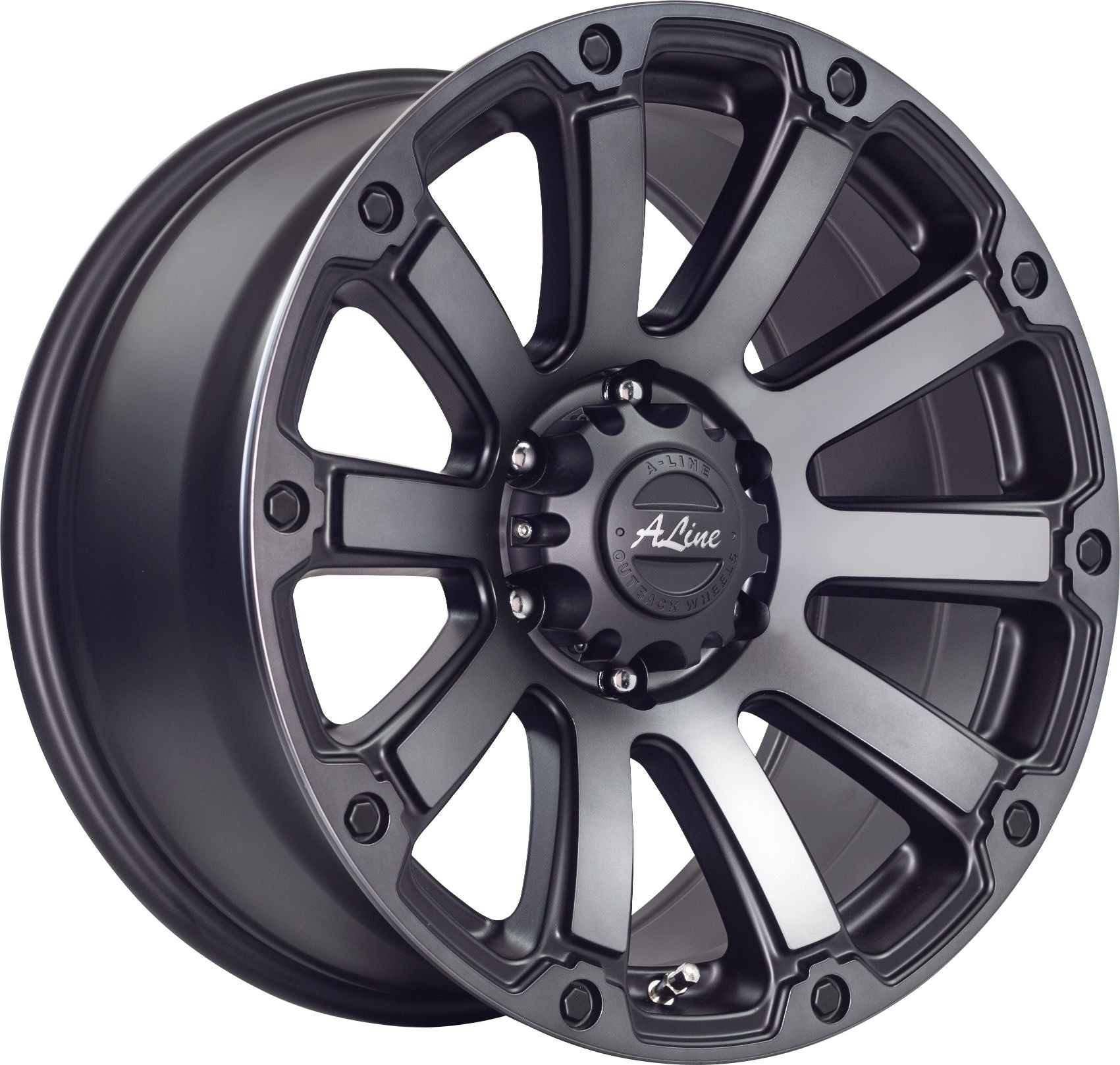 ALINE OUTBACK 4X4 - DESTROYER SATIN BLK TNT SMOKE – GP Tyres & Mags