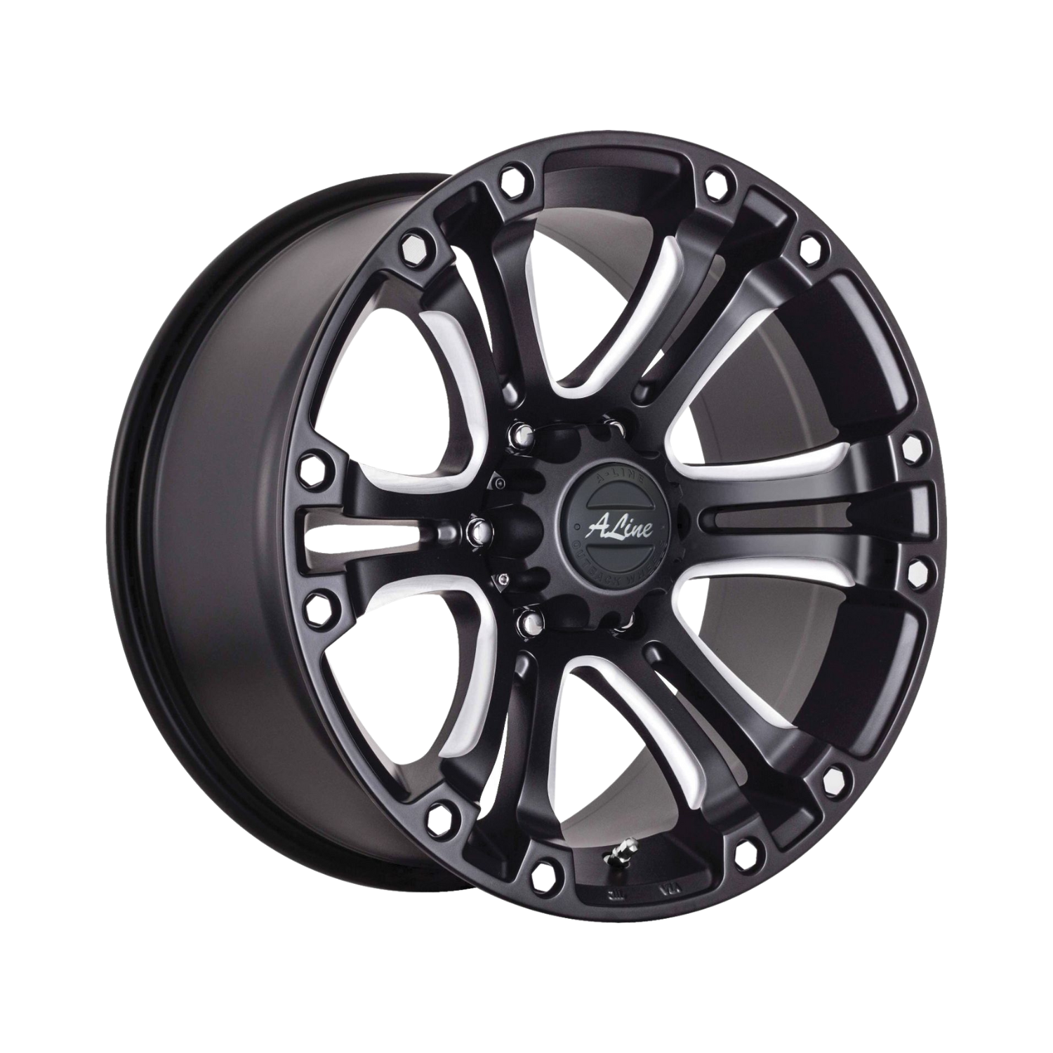 ALINE OUTBACK 4X4 - GRANITE SATIN BLK MILLED – GP Tyres & Mags