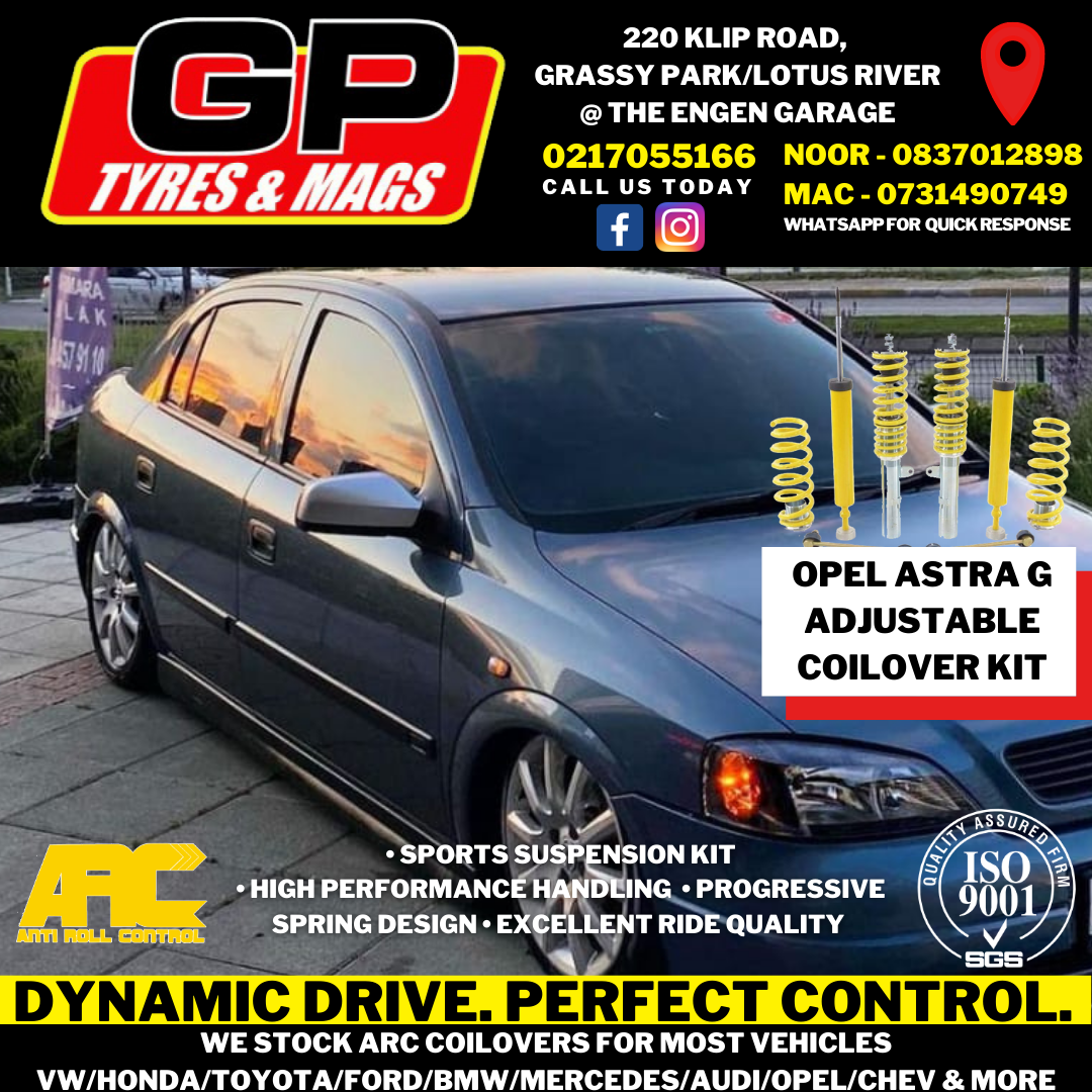 OPEL ASTRA G ARC HEIGHT ADJUSTABLE COILOVER SET – GP Tyres & Mags